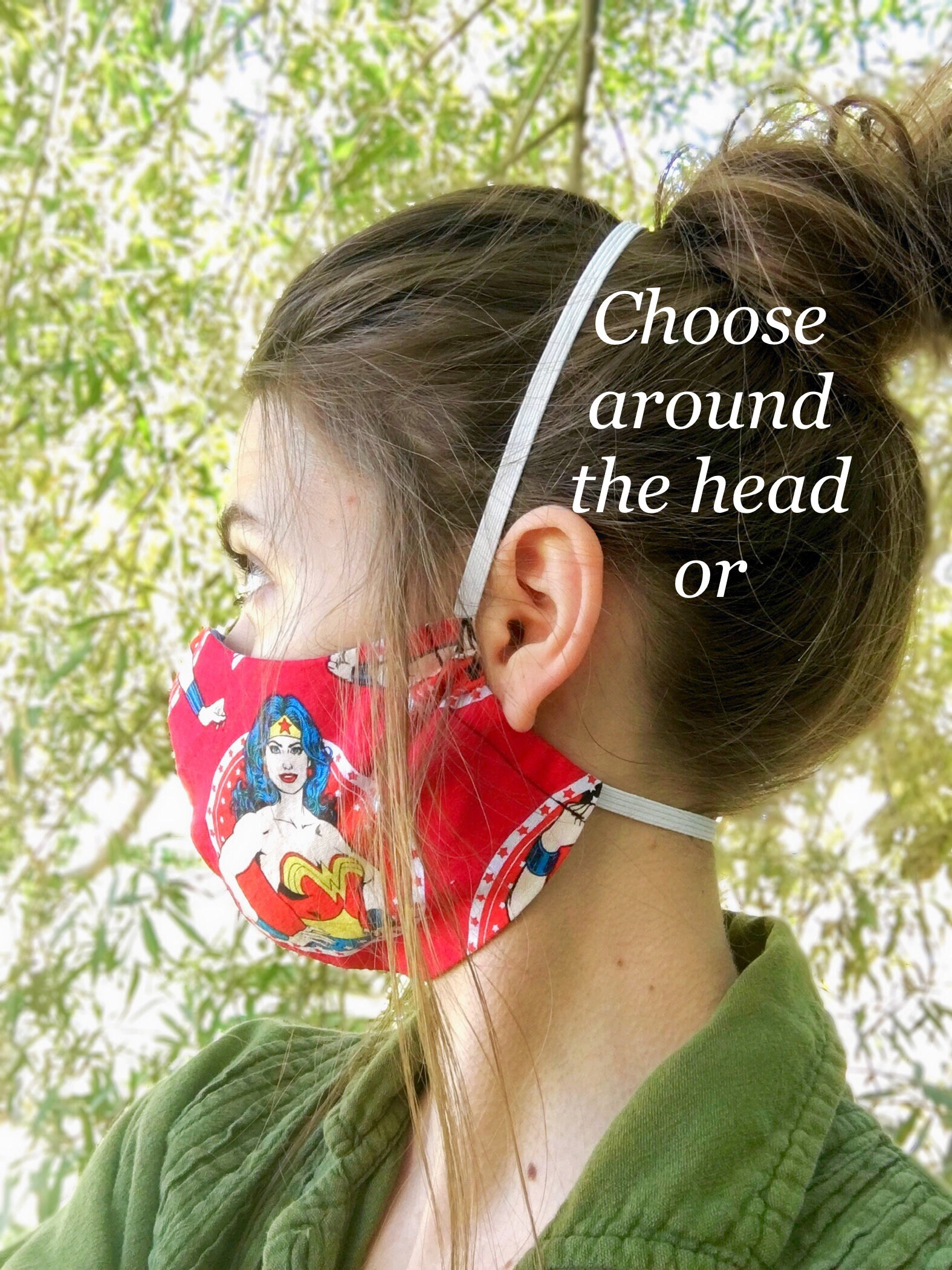 Wonder Woman Face Masks DC Superhero Filter Pocket - Etsy