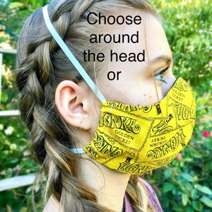Willy Wonka Face Mask, Wonka Bar, Filter Pocket, Washable/reusable, 100 ...