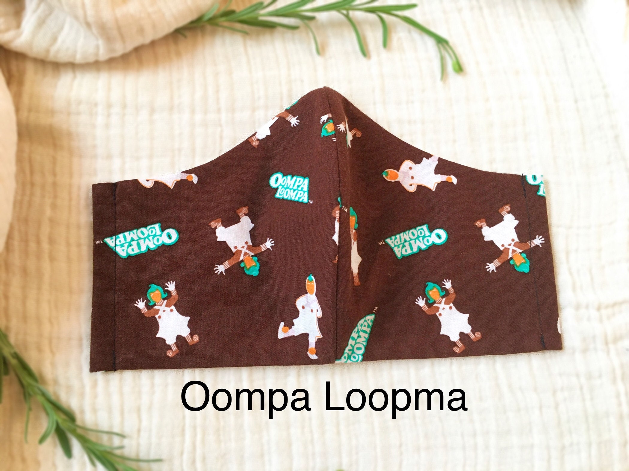 Willy Wonka Face Mask Wonka Bar Filter Pocket | Etsy