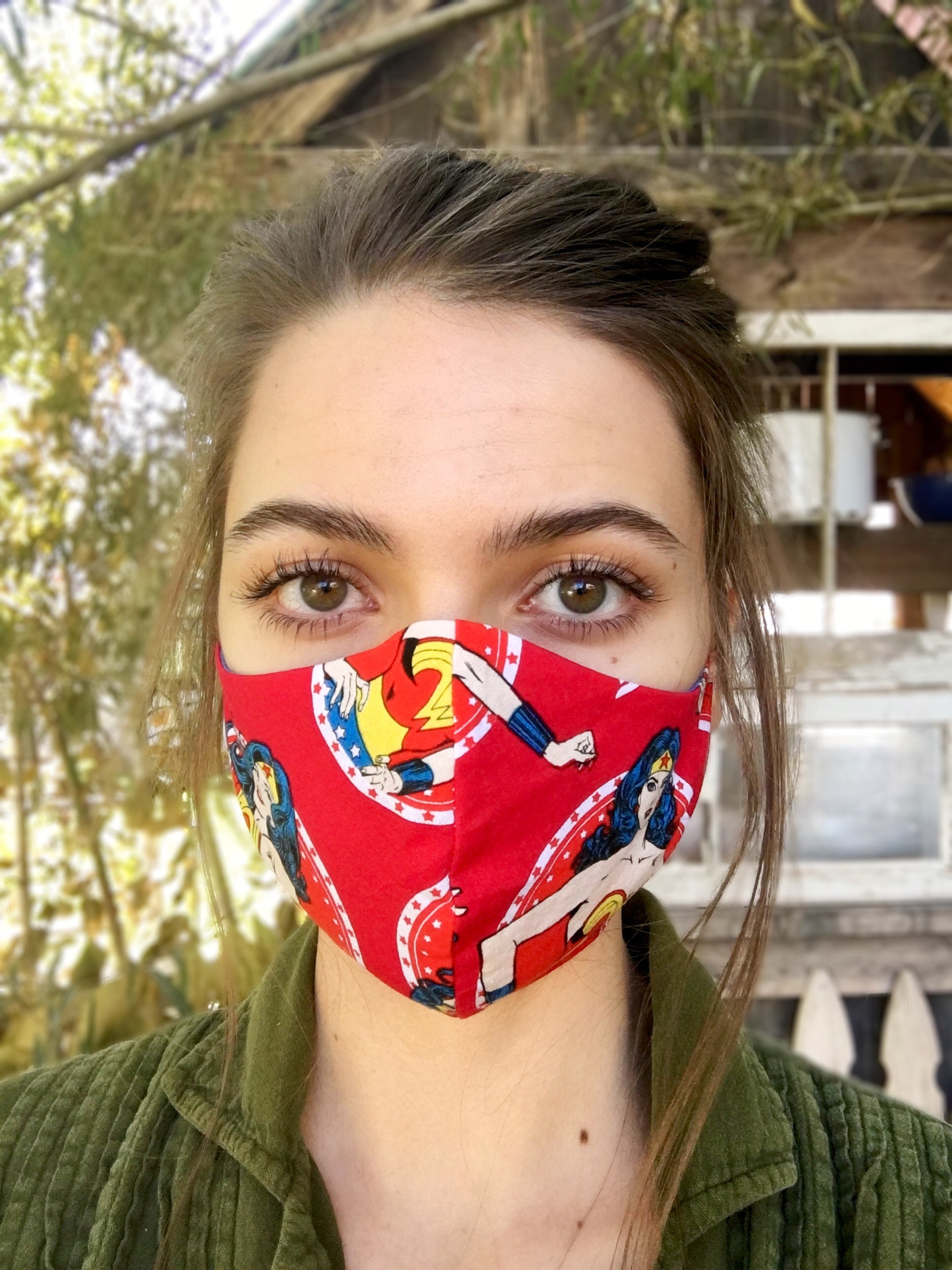 Wonder Woman Face Masks DC Superhero Filter Pocket - Etsy