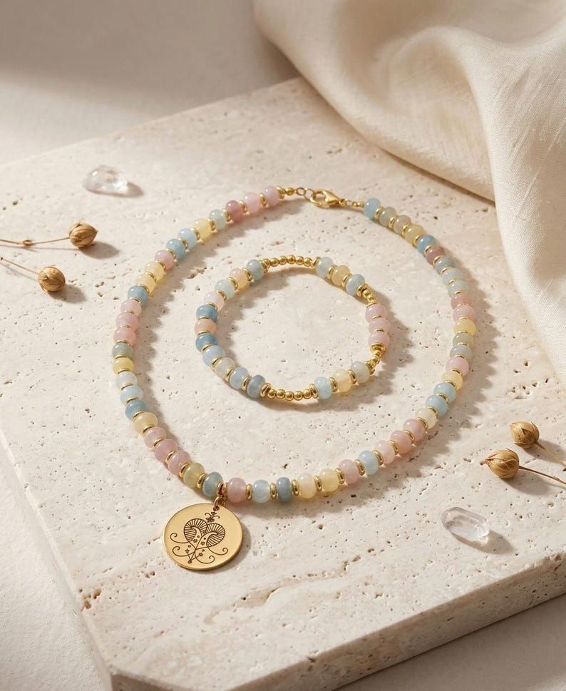Erzulie Freda Veve Jade Gemstones Jewelry Set - Etsy