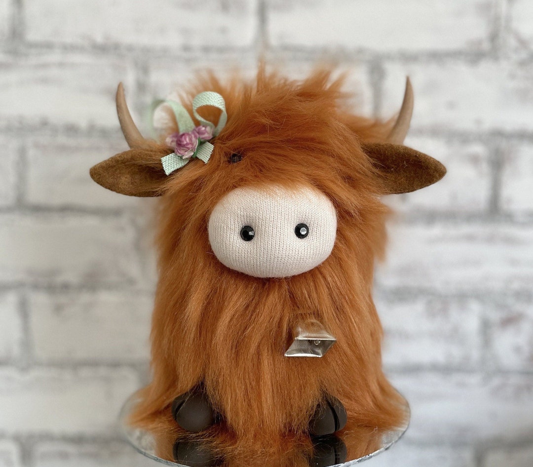 Highland Cow Gnome Made to Order Ginger Red Cow Tiered Tray Decoration ...