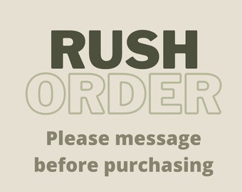 Rush Order Signs - Etsy