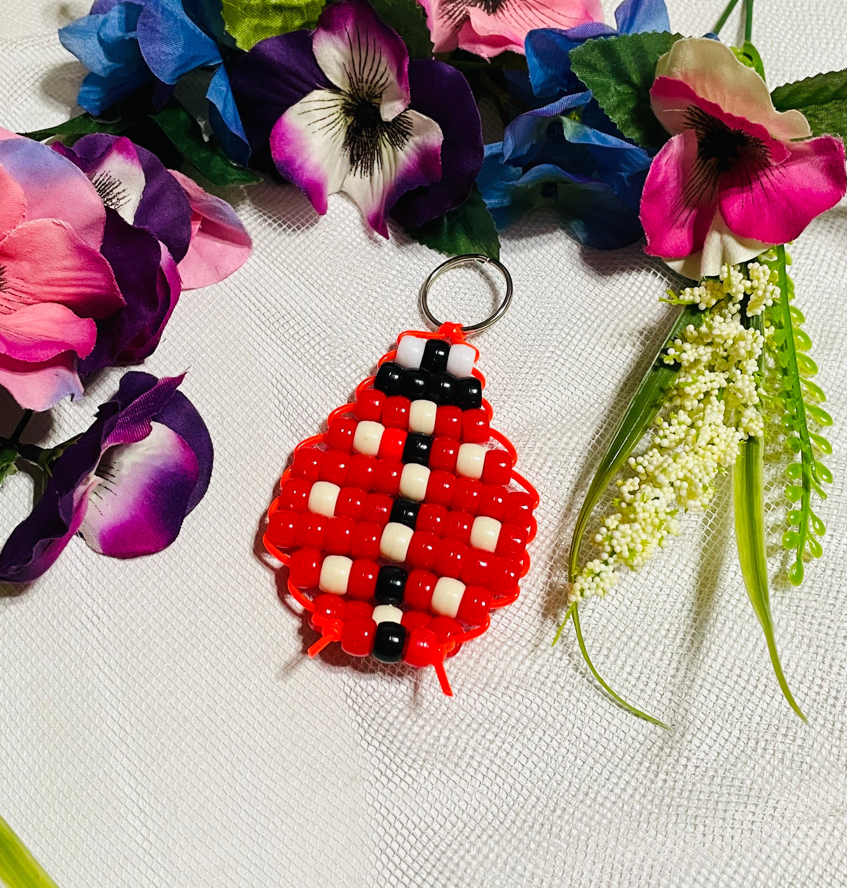 Frog Lizard Ladybug Pig Pony Kandi Bead Keychains | Etsy