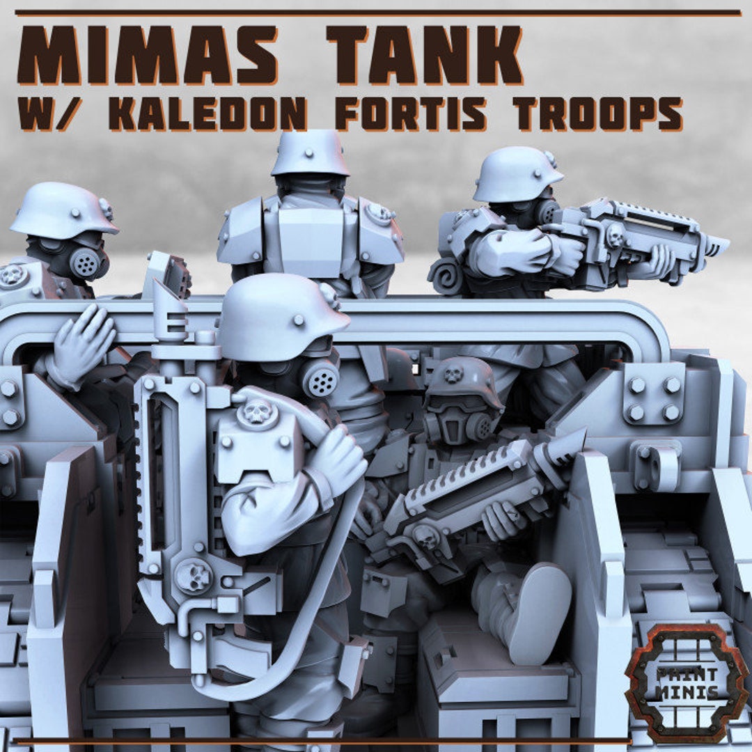 Mimas Tank Crew Print Minis Modular 28mm - Etsy