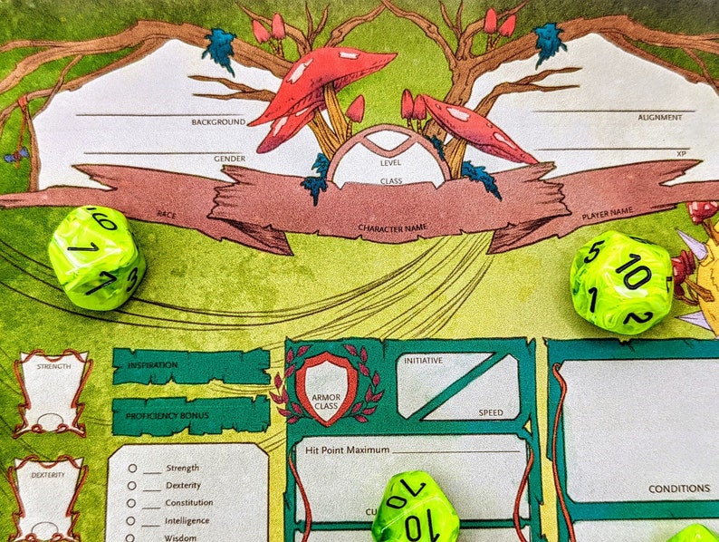 Goblin Caves Custom Character Sheet for Dnd 5e Dungeons and - Etsy Hong ...