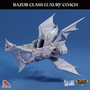 Razor Class Luxury Coach Airship Skies of Sordane 3D Printed Playable ...