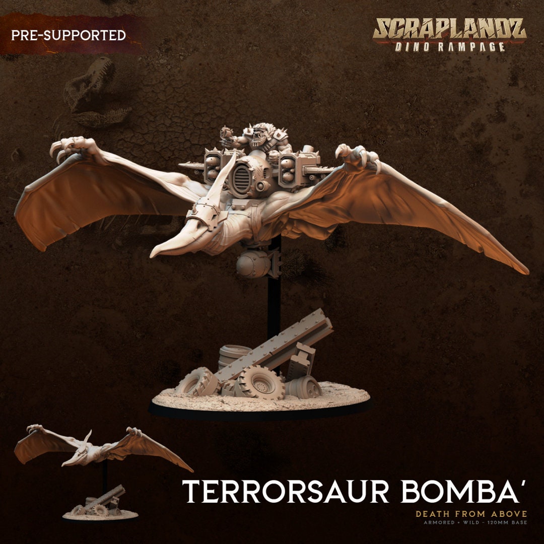 Terrorsaur Bomber Orcs Scraplandz Dark Gods Modular 3D - Etsy