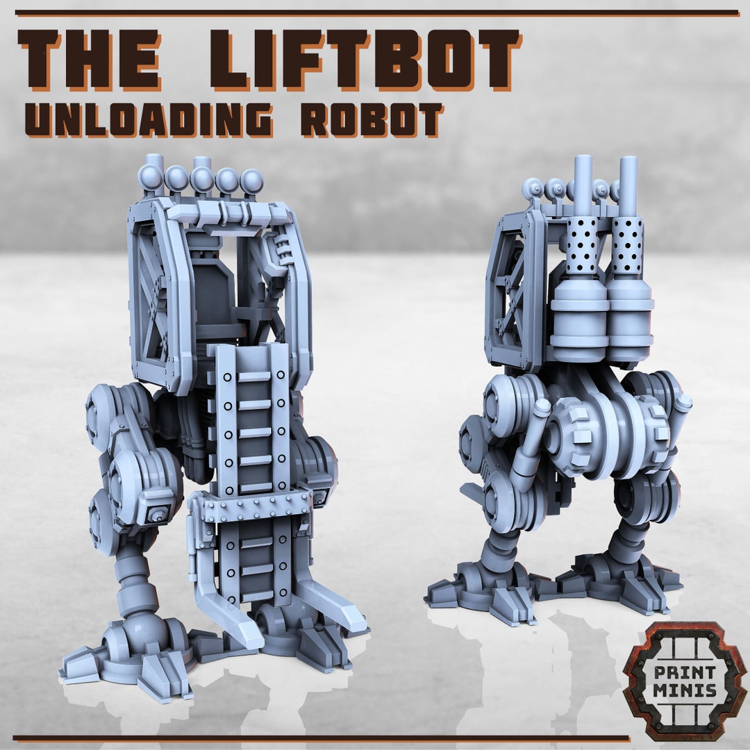 Sump Lift Bot Print Minis 3D Printed Sci-fi Monsters - Etsy