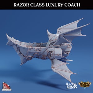 Razor Class Luxury Coach Airship Skies of Sordane 3D Printed Playable ...