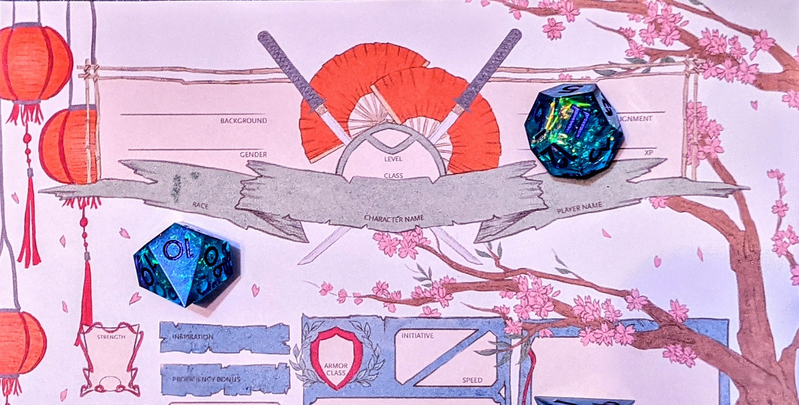 Sakura Custom Character Sheet for Dnd 5e Dungeons and Dragons - Etsy Canada