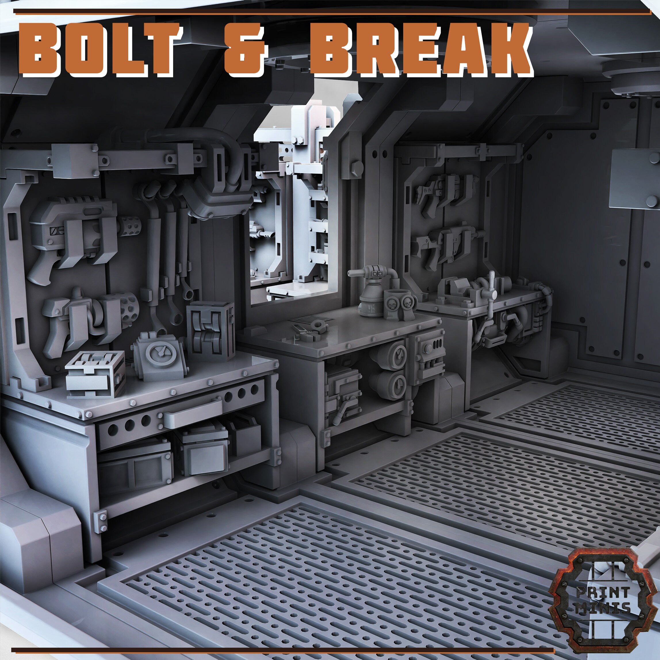 Weaponsmith Shop Bolt and Break Shipping Container Building Modular 3D ...