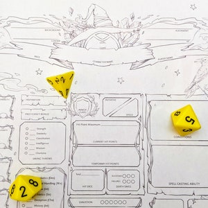 Arcane Magic Custom Character Sheet for Dnd 5e Dungeons and - Etsy Canada