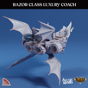 Razor Class Luxury Coach Airship Skies of Sordane 3D Printed Playable ...