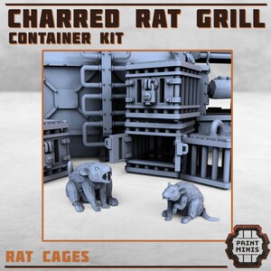 Charred Rat Grill Shipping Container Building Modular 3D - Etsy