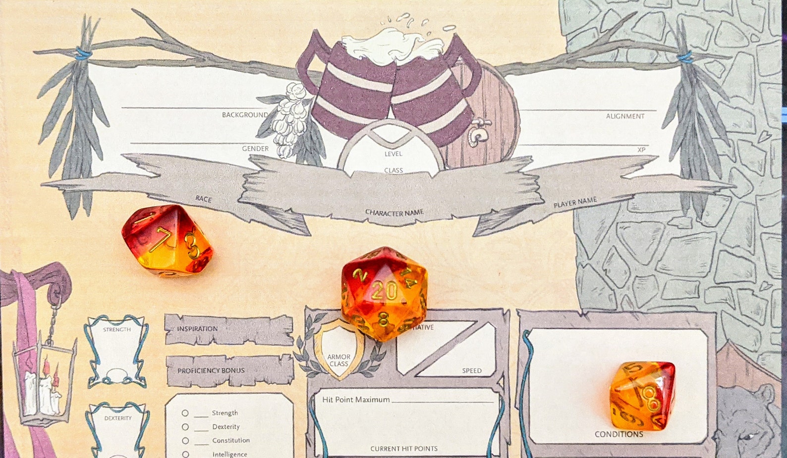 Cozy Inn Custom Character Sheet for Dnd 5e Dungeons and - Etsy