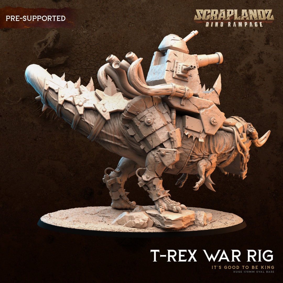 T-rex War Rig Orcs Scraplandz Dark Gods Modular 3D - Etsy Australia