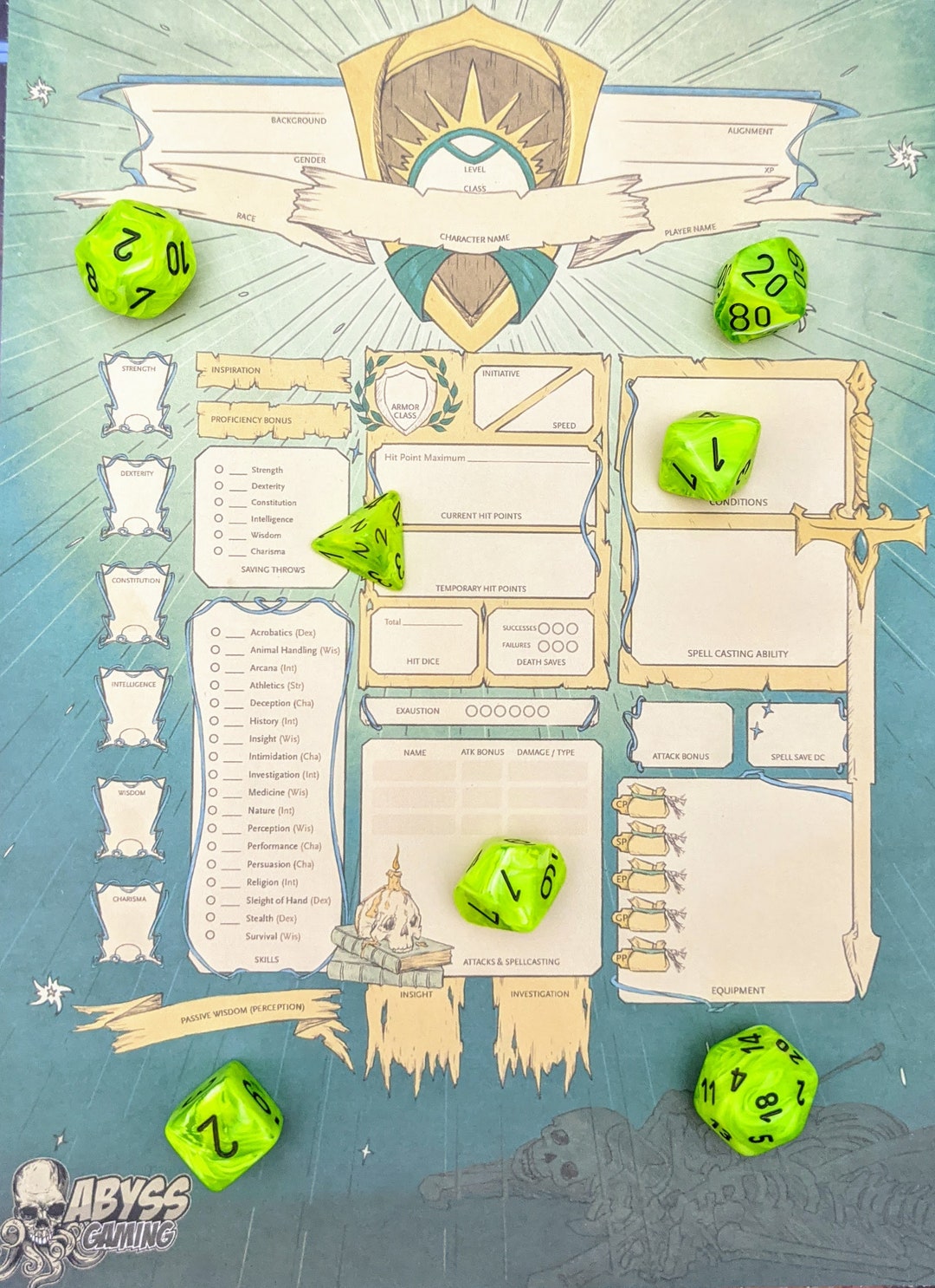 Holy Triumph Custom Character Sheet for Dnd 5e Dungeons and Dragons ...
