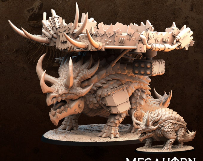 Megahorn - Orcs - Scraplandz - Dark Gods - Modular 3D Printed Sci-fi ...