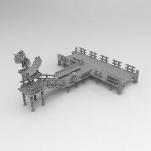 Sump Docks Hive Sewer Modular Sci Fi Terrain Necromunda 40k - Etsy