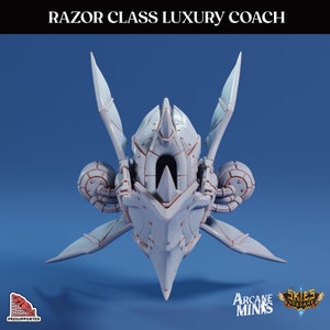 Razor Class Luxury Coach Airship Skies of Sordane 3D Printed Playable ...