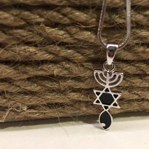 Symbol of Messianic Judaism Talisman Amulet Wood Framed Canvas - Etsy