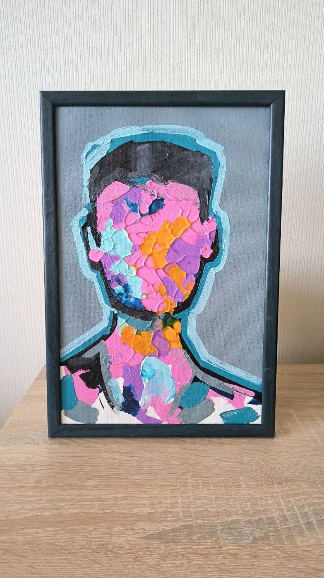 Portrait Without Face Faceless Original Painting Face Art - Etsy