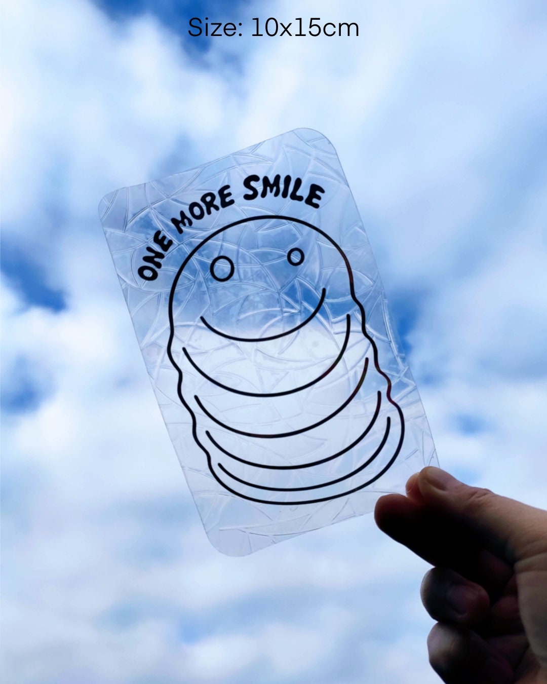 Smiley Face Suncatcher, Holographic Window Decal, Rainbow Making Window ...