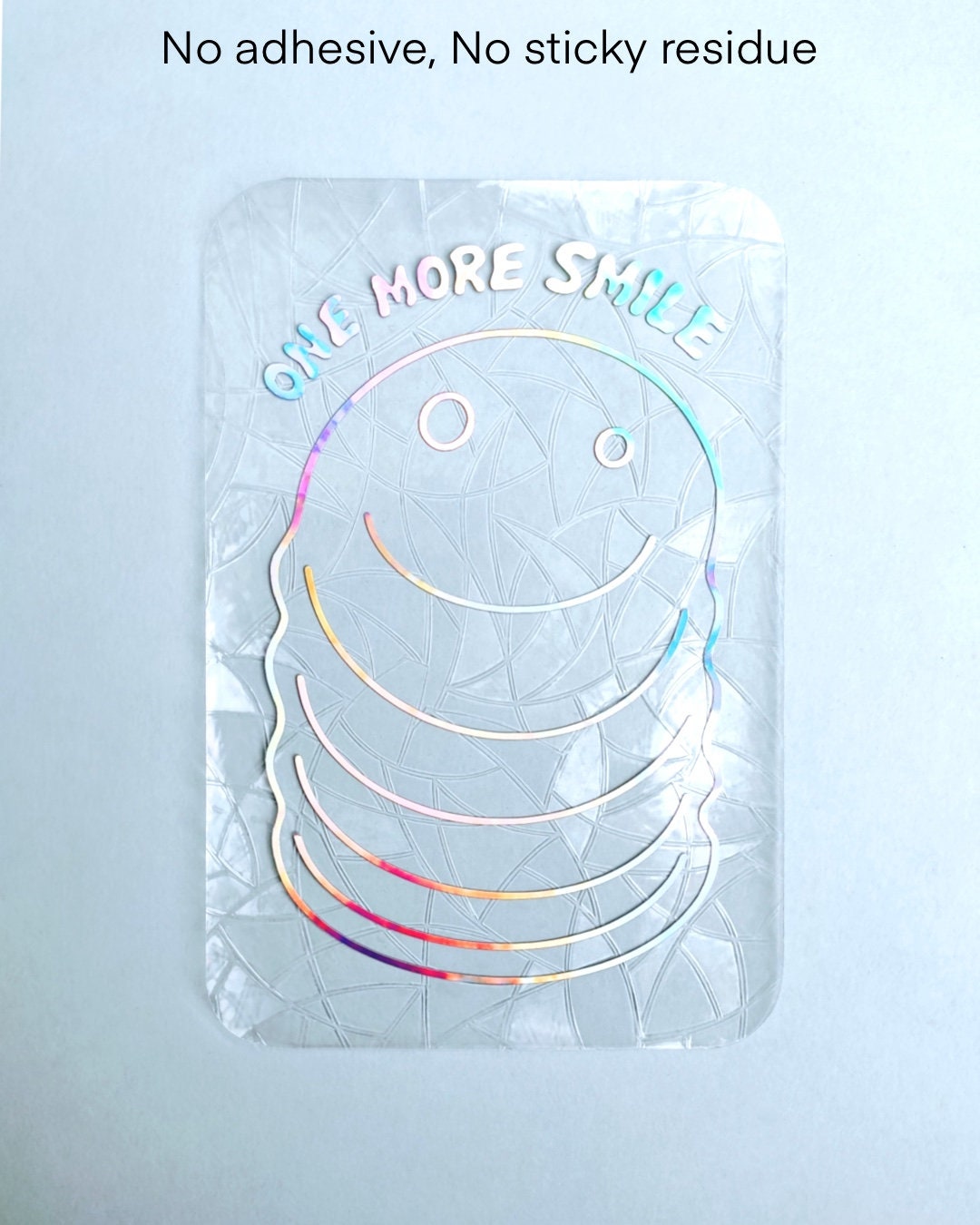 Smiley Face Suncatcher Holographic Window Decal Rainbow - Etsy Canada