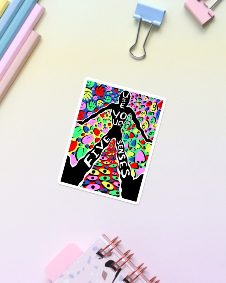 Grounding Technique Reminder Sticker for Mental Health - Etsy