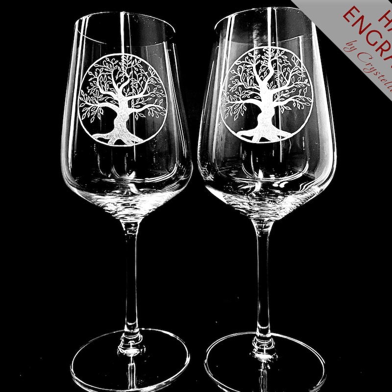 Tree Wine Glasses - Etsy