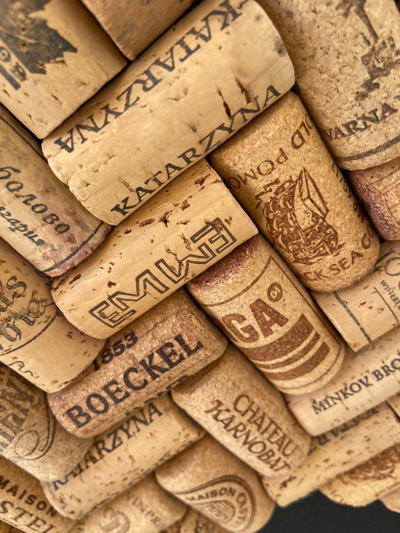 Italy Wine Cork Map | Wine Lover Decoration Gift | Hand Made | Used ...