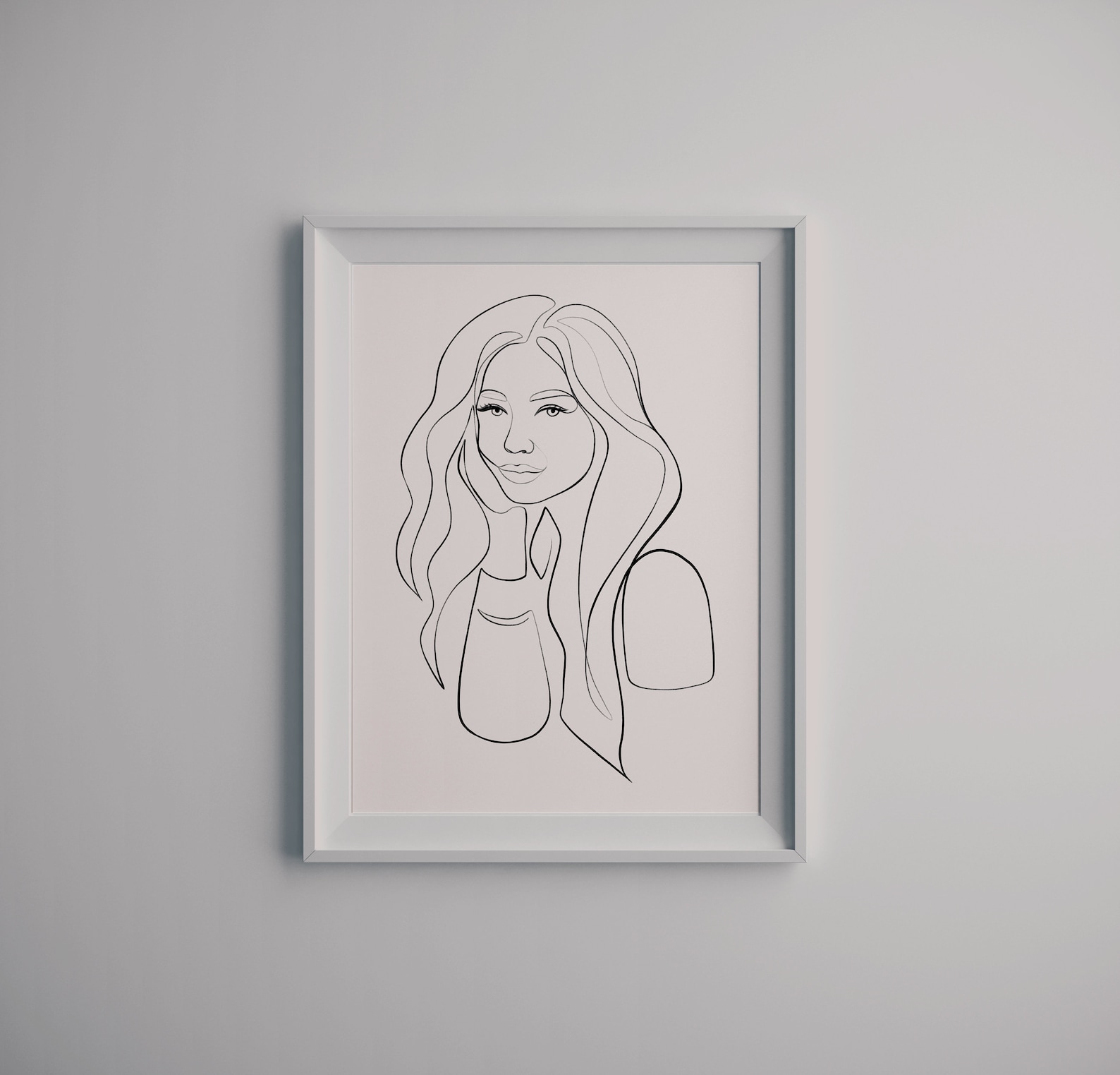 CUSTOM ONE LINE Drawing From Photo Digital Self Portrait | Etsy