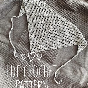 Crochet Bandana PDF Pattern - Etsy