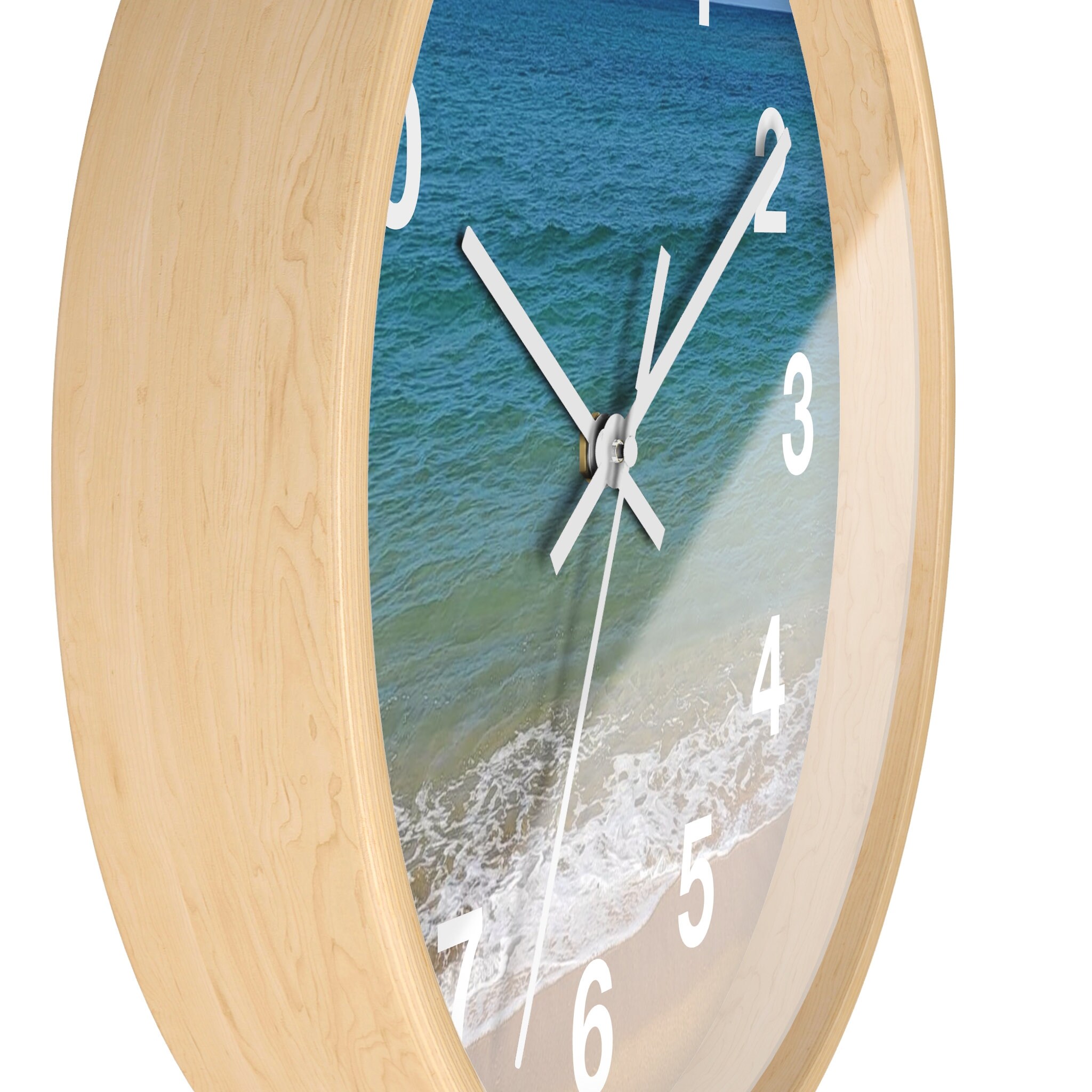Beach Wall Clock With Number Separator - Etsy