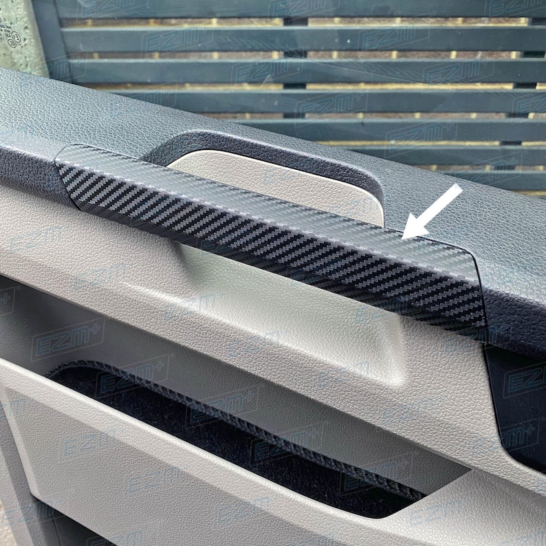 EZM Interior Door Grab Handle Cover Overlays X 2 for VW Transporter T6 ...