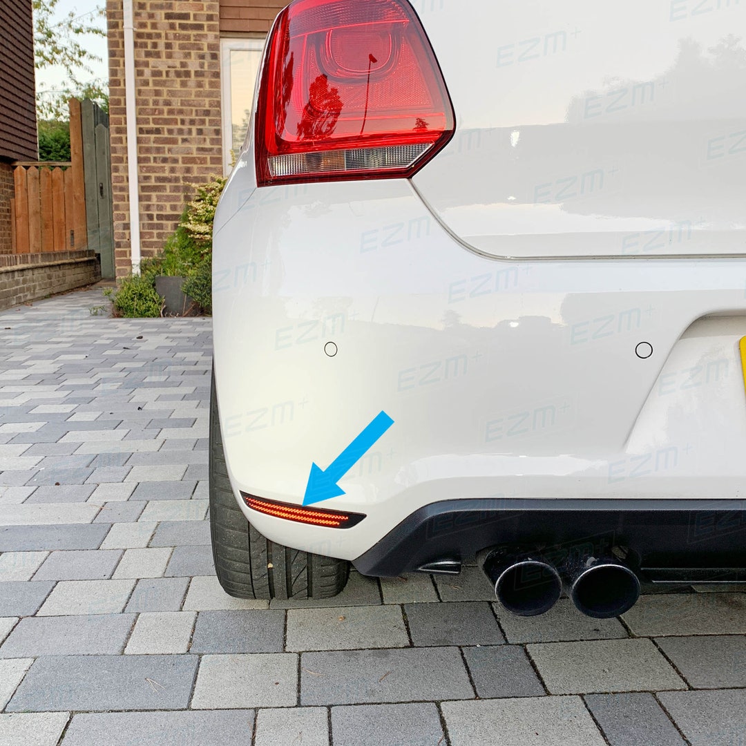 EZM Rear Bumper Reflector Decals X 2 for VW Polo MK5 6R GTI - Etsy