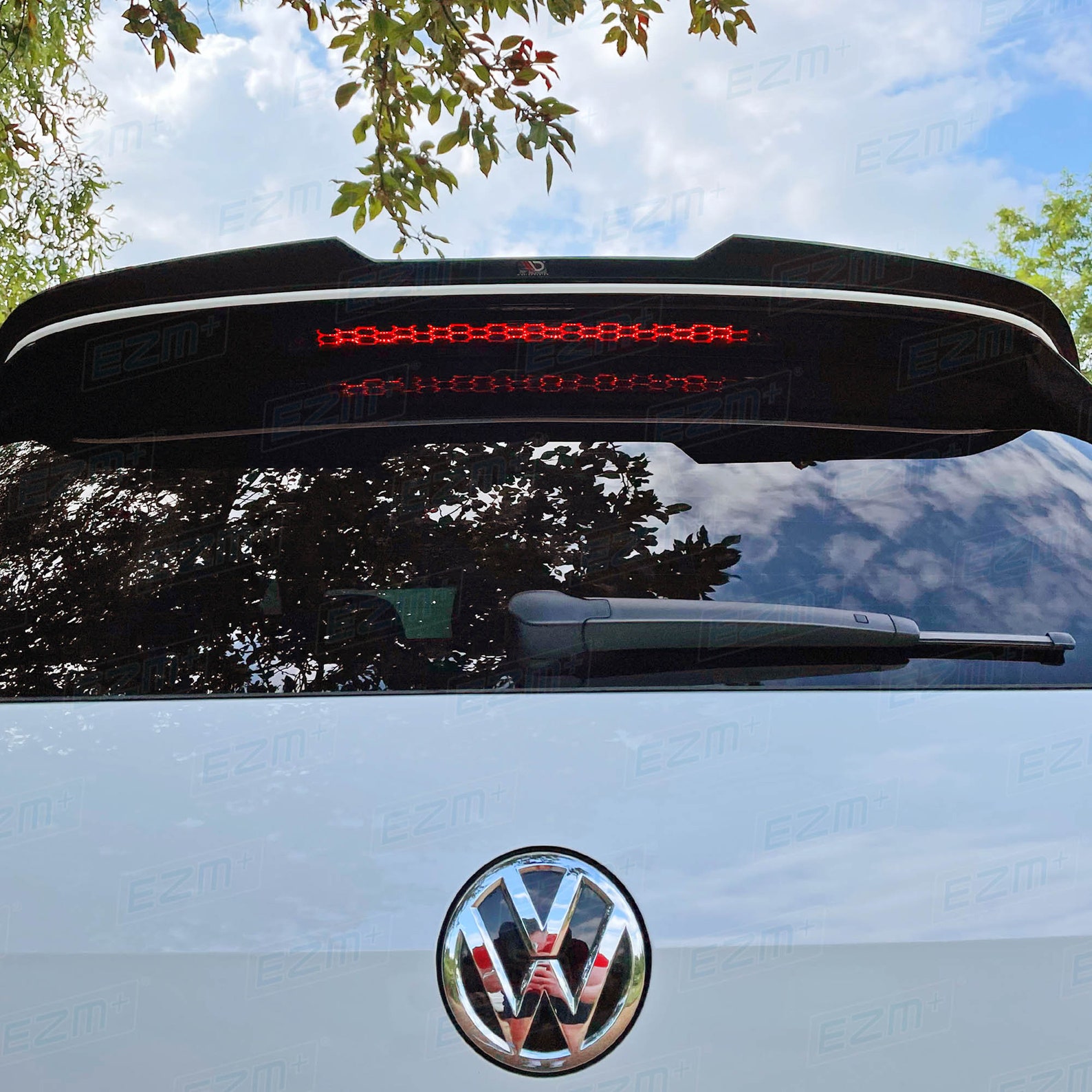 EZM Honeycomb V2 Brake Light Decal Sticker for VW Golf MK7 MK7.5 R Gti ...