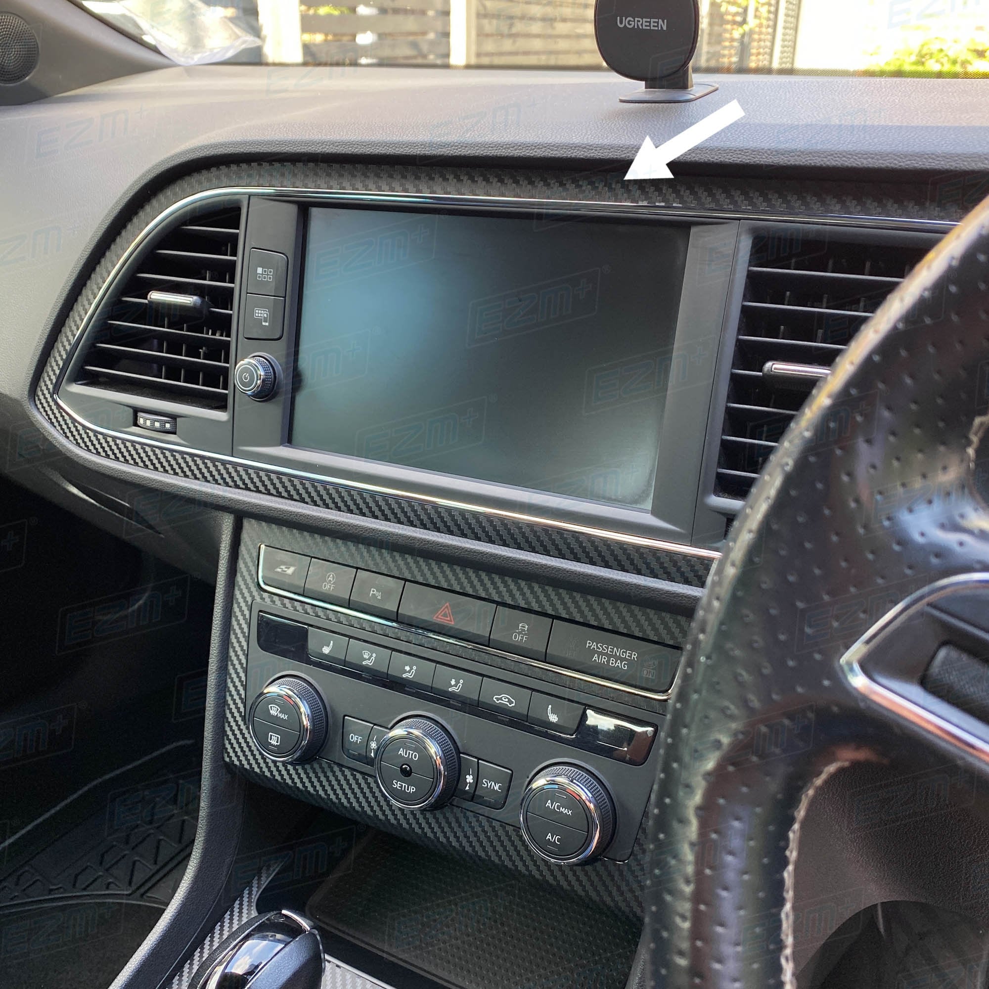 EZM Cockpit Trim Overlay Kit for Seat Leon MK3.5 Cupra - With NO Push ...
