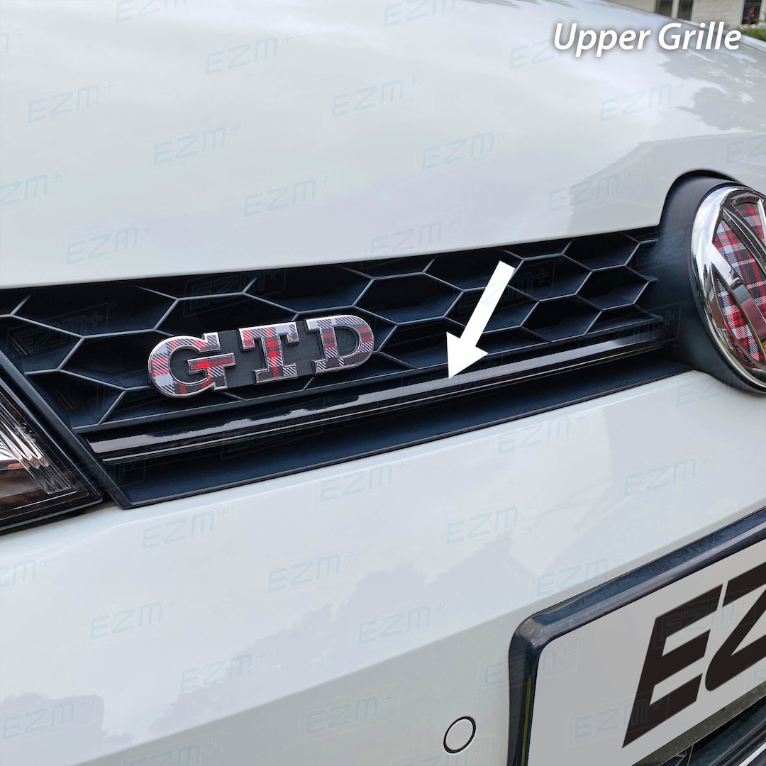 EZM Upper Grille Overlay Strip Decals for VW Golf MK7 GTD - Etsy