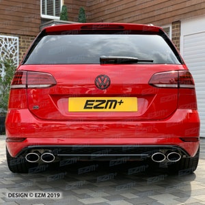 EZM Rear Bumper Reflector Decals X 2 for VW Golf MK7.5 Estate Models ...