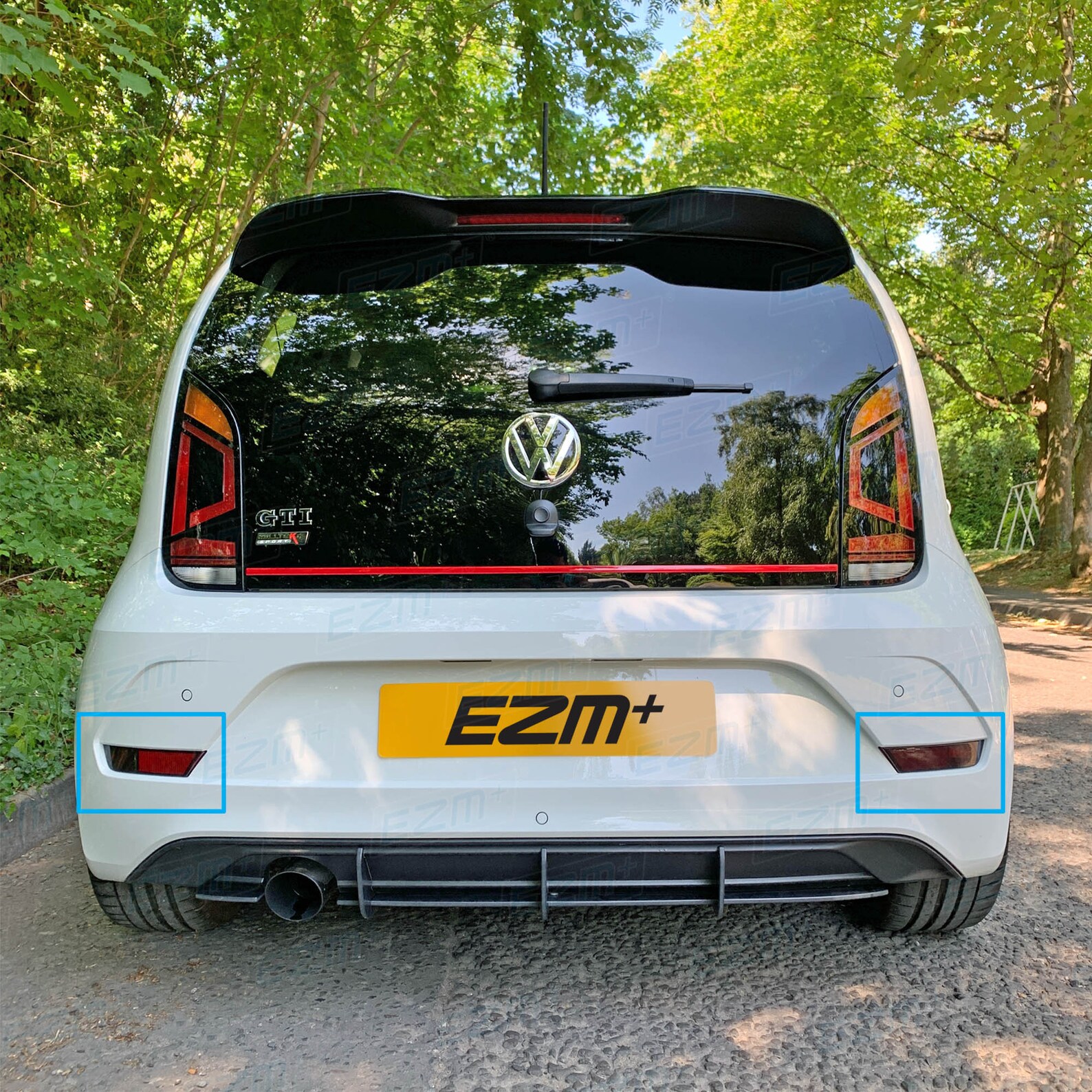 EZM Rear Bumper Reflector Decals X 2 for VW up GTI - Etsy
