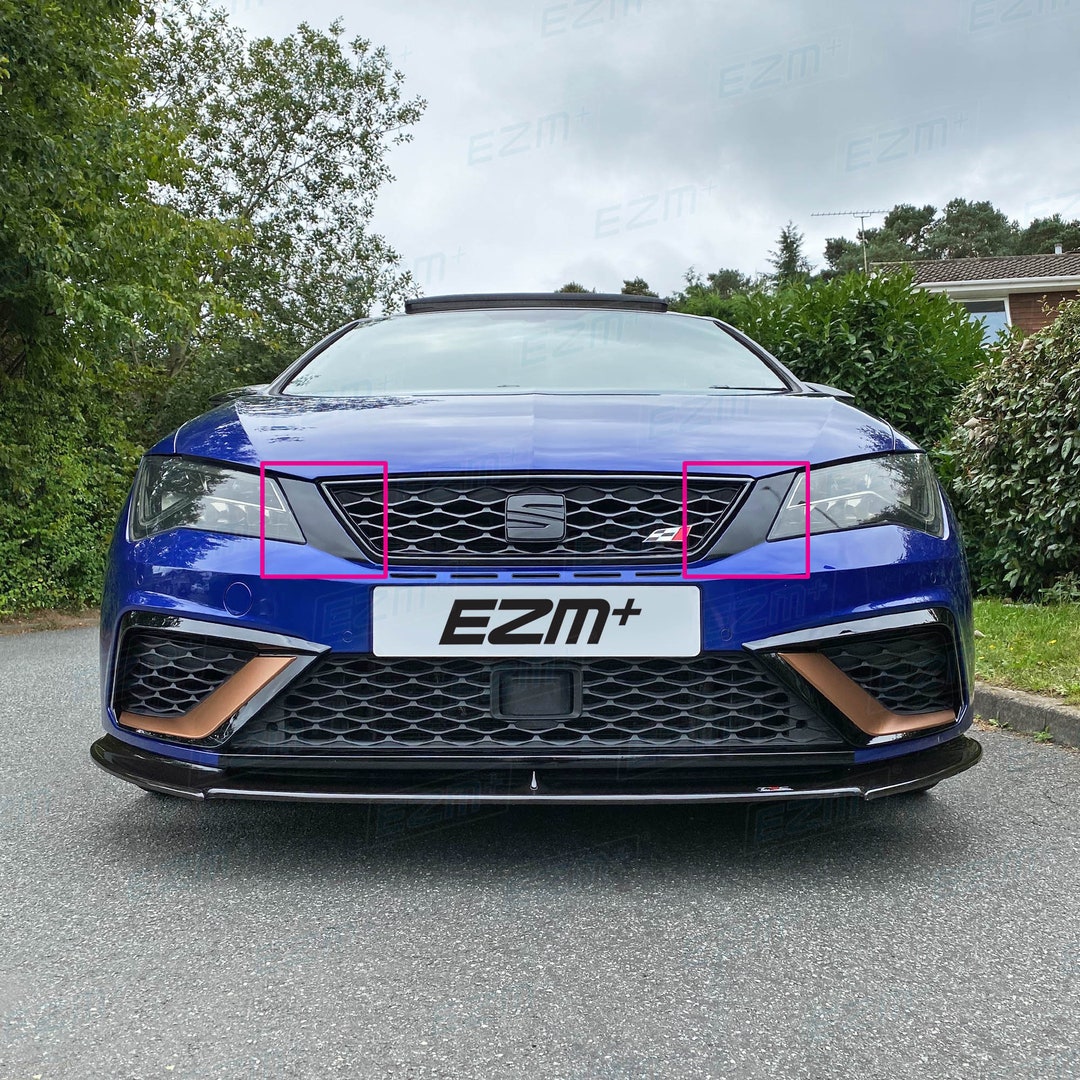 EZM Front Bumper Grille Side Overlays X 2 for Seat Leon MK3 / MK3.5 ...