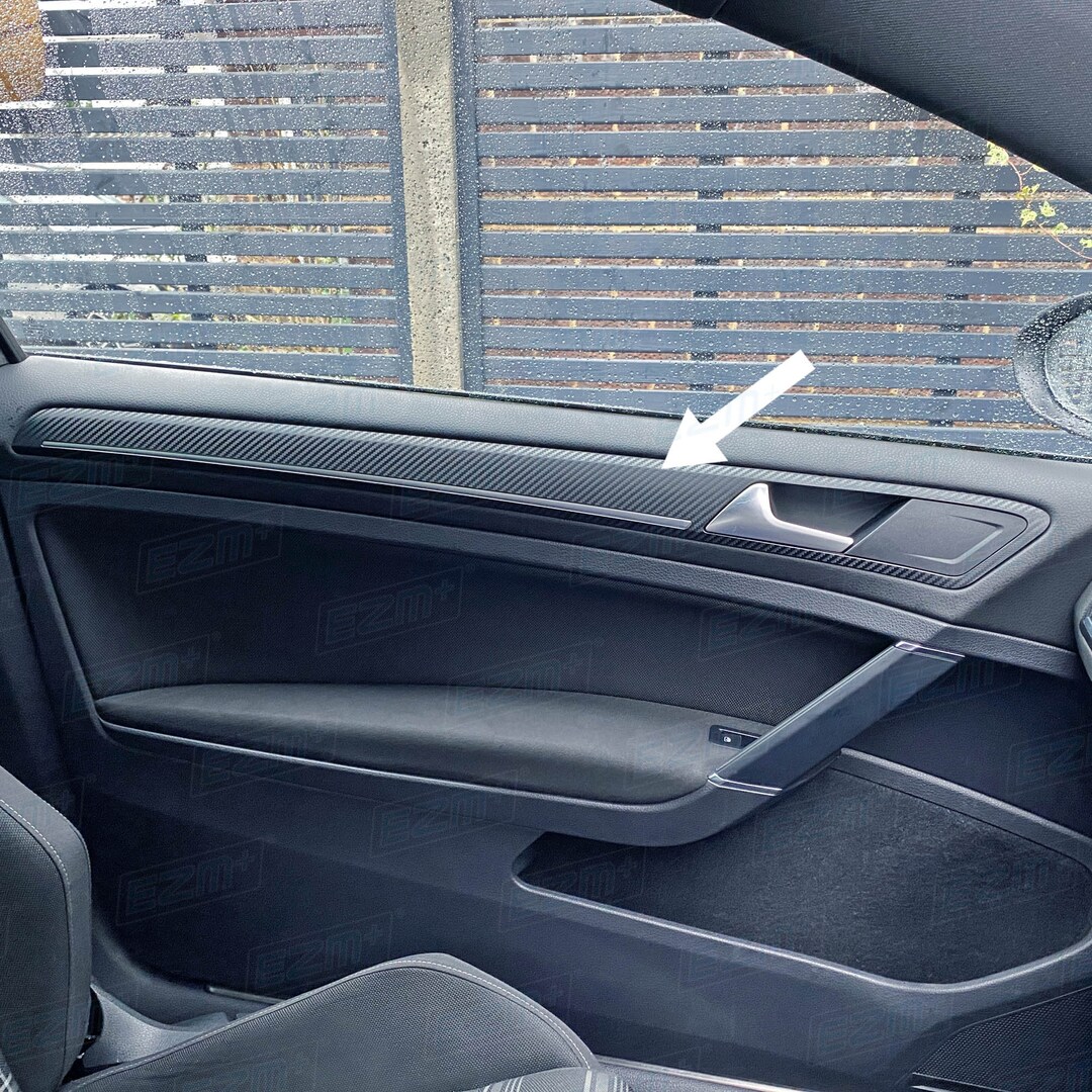 EZM Door Card Overlays for VW Golf MK7 / MK7.5 R, Gti, Gtd, R-line - 2 ...