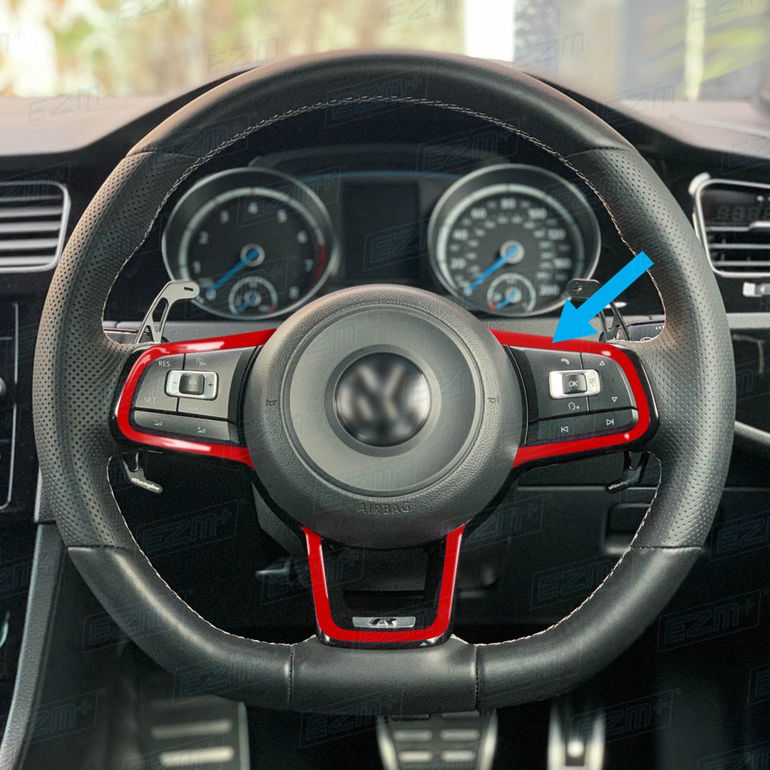 EZM Steering Wheel Pin Stripe Overlay Decals for VW Golf MK7 & MK7.5 ...