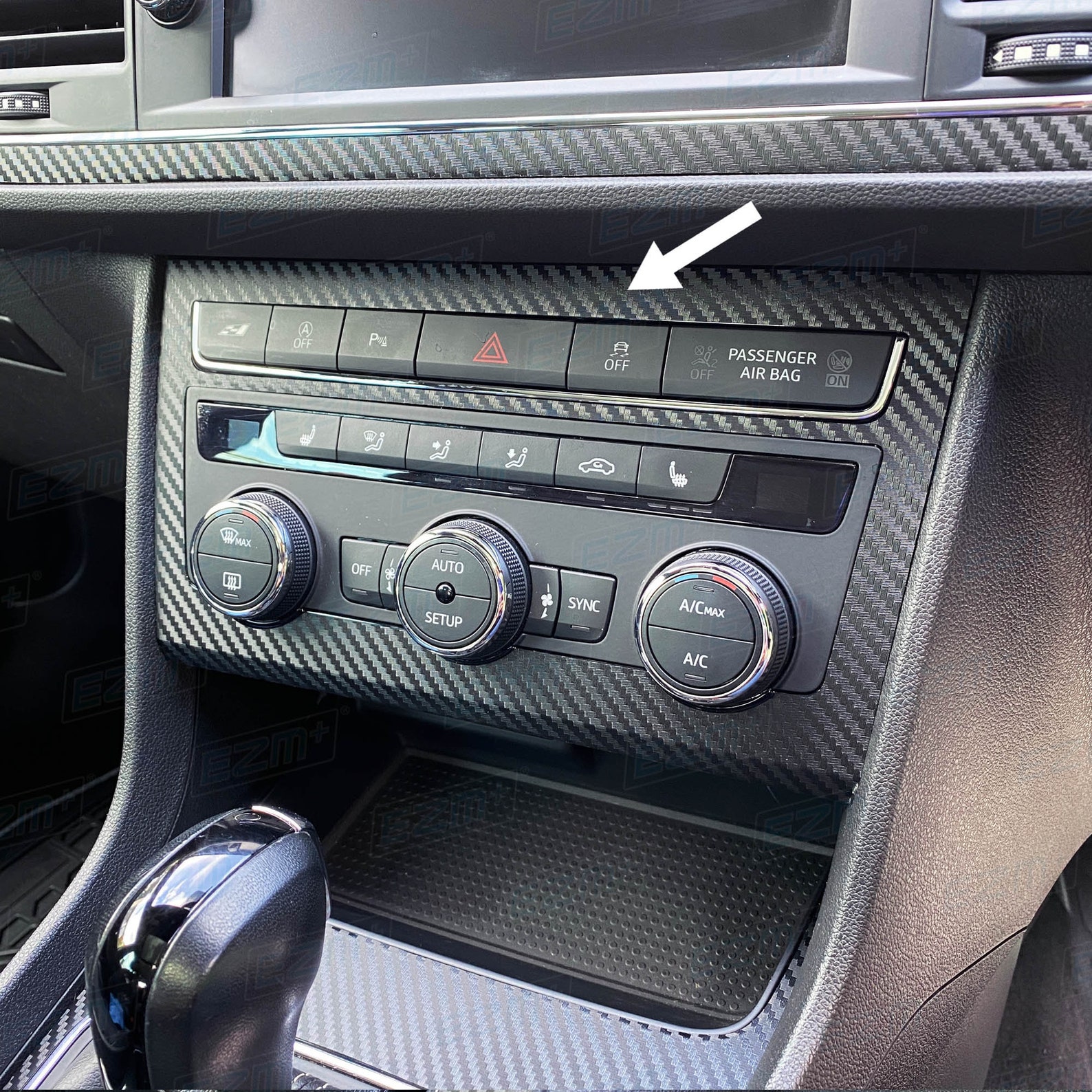 EZM Cockpit Trim Overlay Kit for Seat Leon MK3.5 Cupra - WITH Push ...