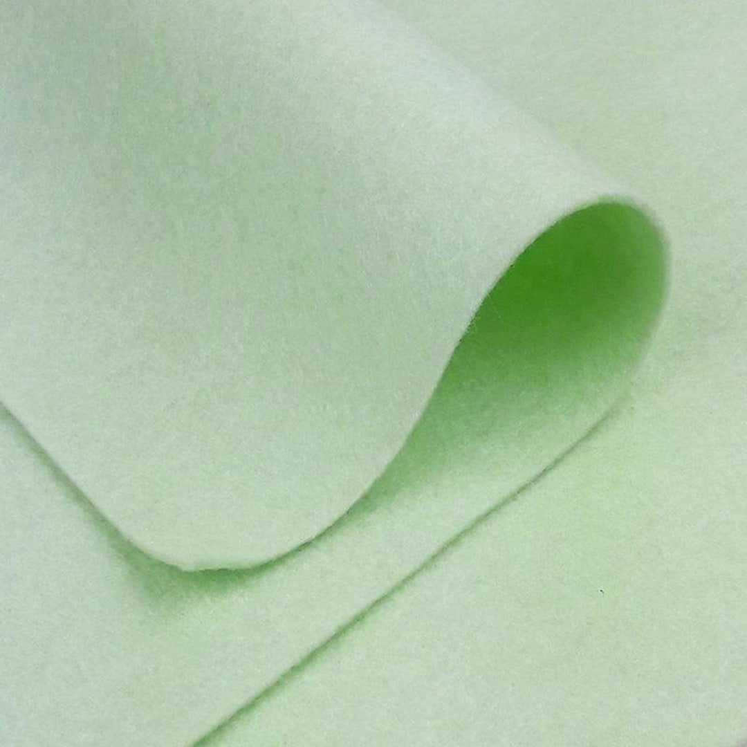Hint of Mint Green Wool Rayon Blend Felt Sheets - Etsy