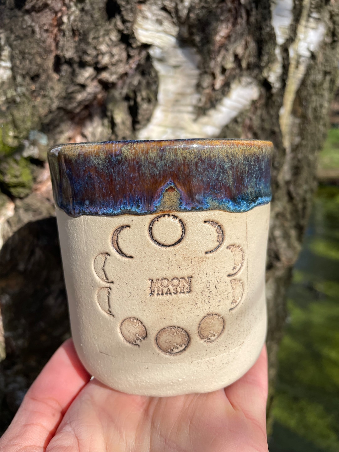 Moon Phase Mug Moon Ceramic Potted Handmade - Etsy