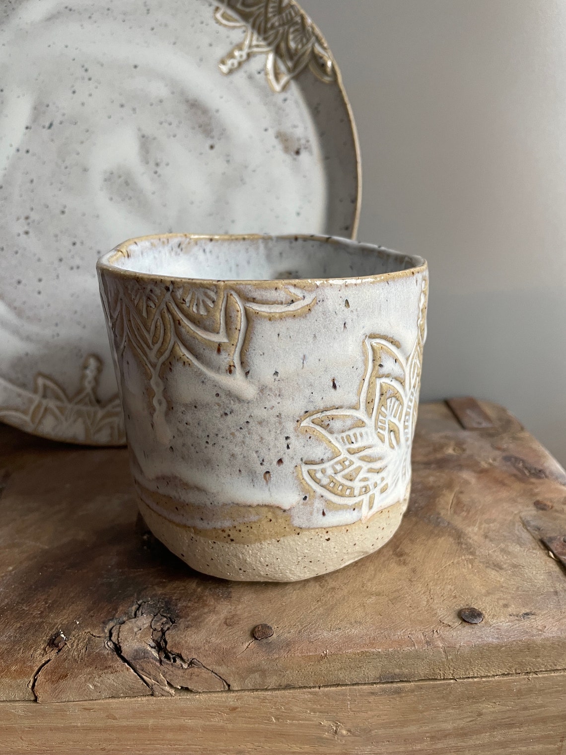 Ceramic Tableware White Set Pottery Handmade - Etsy