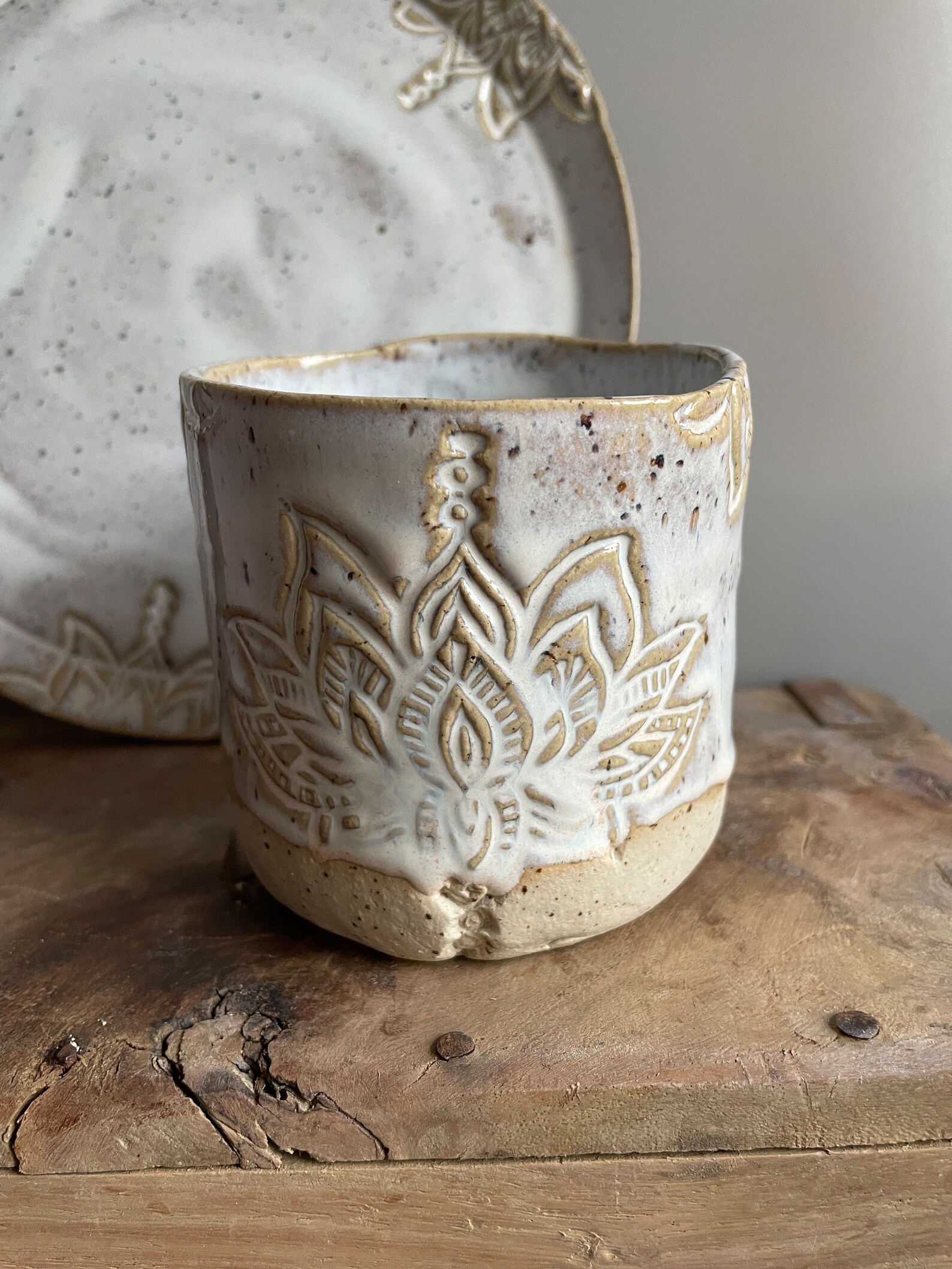 Ceramic Tableware White Set Pottery Handmade - Etsy